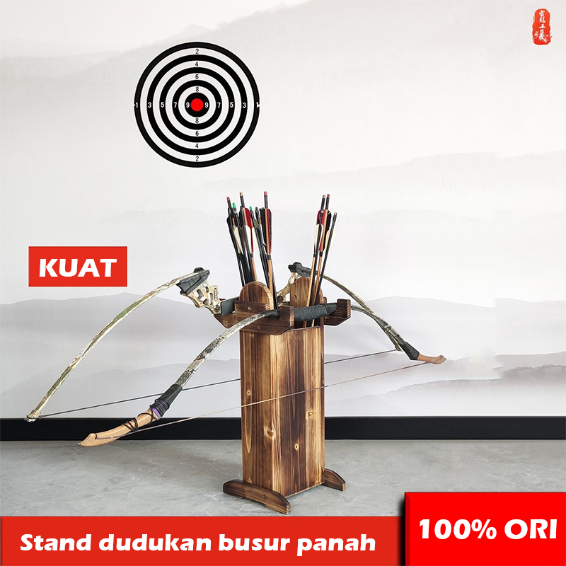Jual Rak Stand Peluru Arrow Memanah Bahan Full Kayu Berkualitas Tinggi ...
