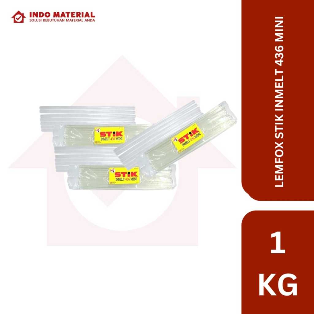 Jual Lem Fox Stik Inmelt 436 Mini Kemasan 1 kg Isi 80 s.d 95 batang ...