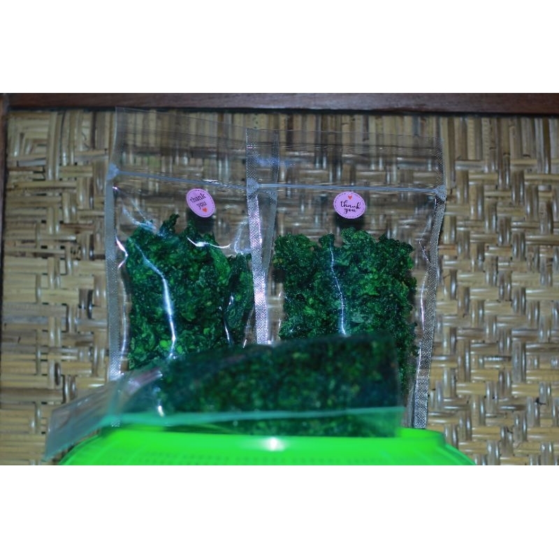 Jual keripik rumput laut ulva khas gunungkidul 100gram | Shopee Indonesia