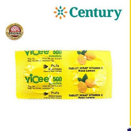 Jual Vicee Lemon 1 strip isi 2 Tablet / Harga tercantum untuk 1 strip ...