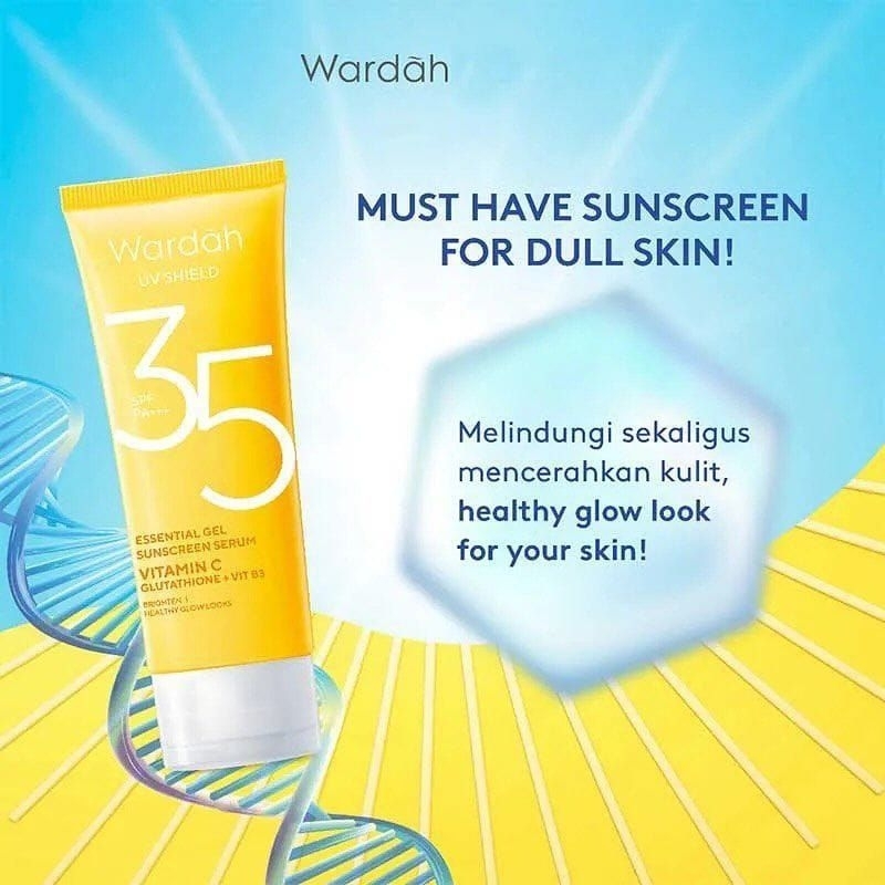 Jual Wardah UV Sheld Spf 35 / Sunscren Wardah / Sanscren kuning ...