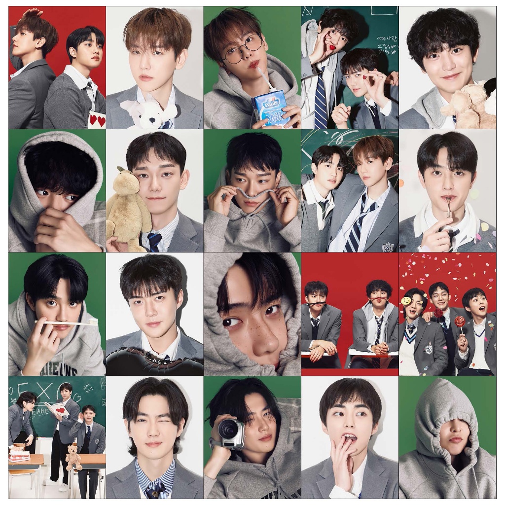 Jual MINI STIKER EXO SEASONS GREETINGS 2024 CHROMO (ISI : 20 PCS ...