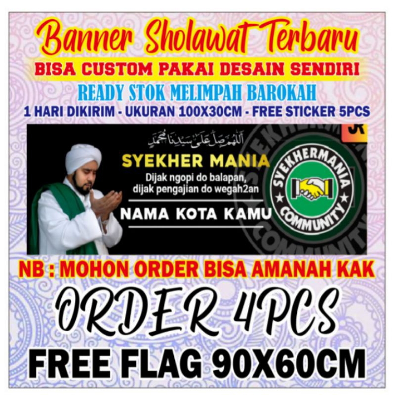 Jual READY STOK + BANNER CUSTOM DESAINMU SENDIRI, BANNER SPANDUK ...