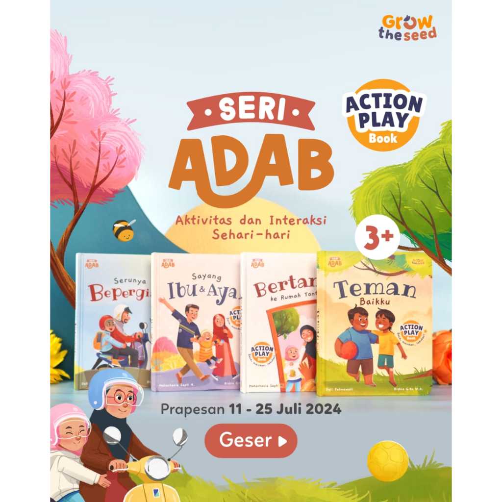 Jual Buku Boardbook Seri Adab Semesta Action Play book GTS, Buku Adab ...