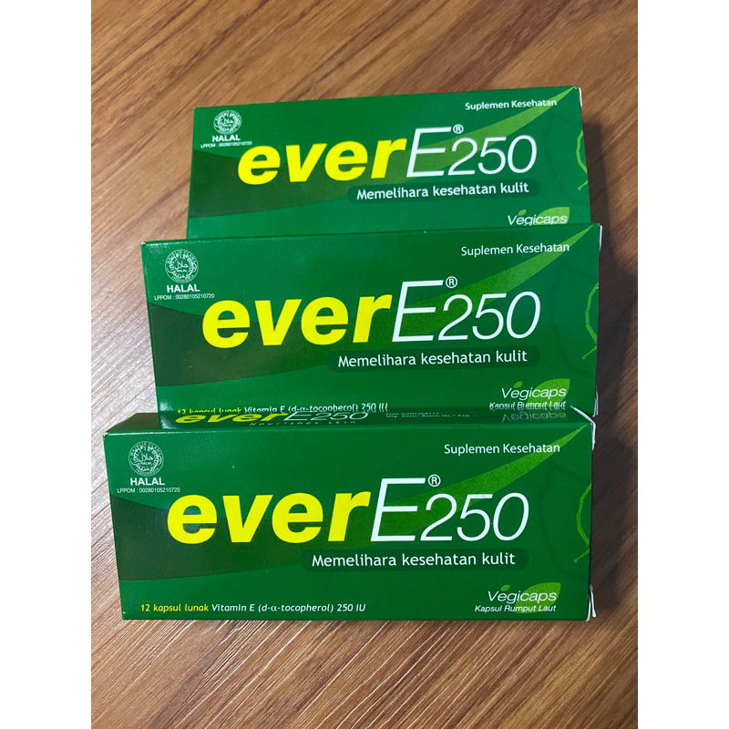 Jual Ever E 250 Kapsul Memelihara Kesehatan Kulit ORIGINAL Ever E 250 ...