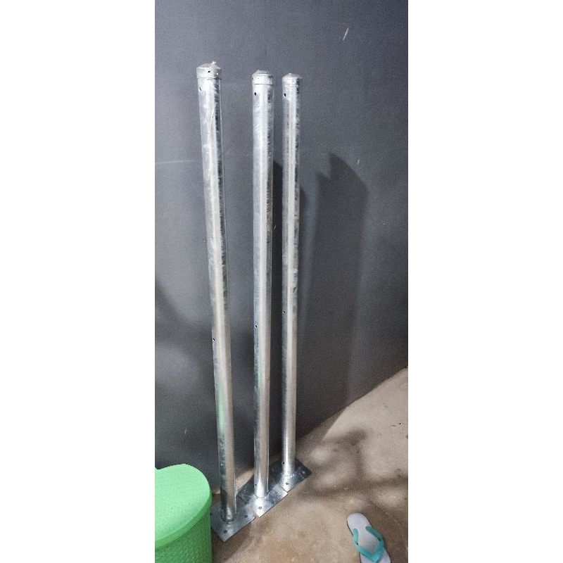 Jual [New/Unused] Tiang besi pagar base plate HDG tinggi 150 cm lebar ...