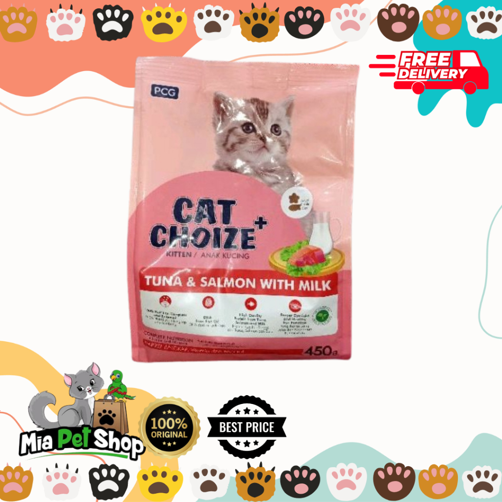 Jual Dry Cat Food Cat Choize Plus Tuna Salmon Kitten 450G - Makanan ...