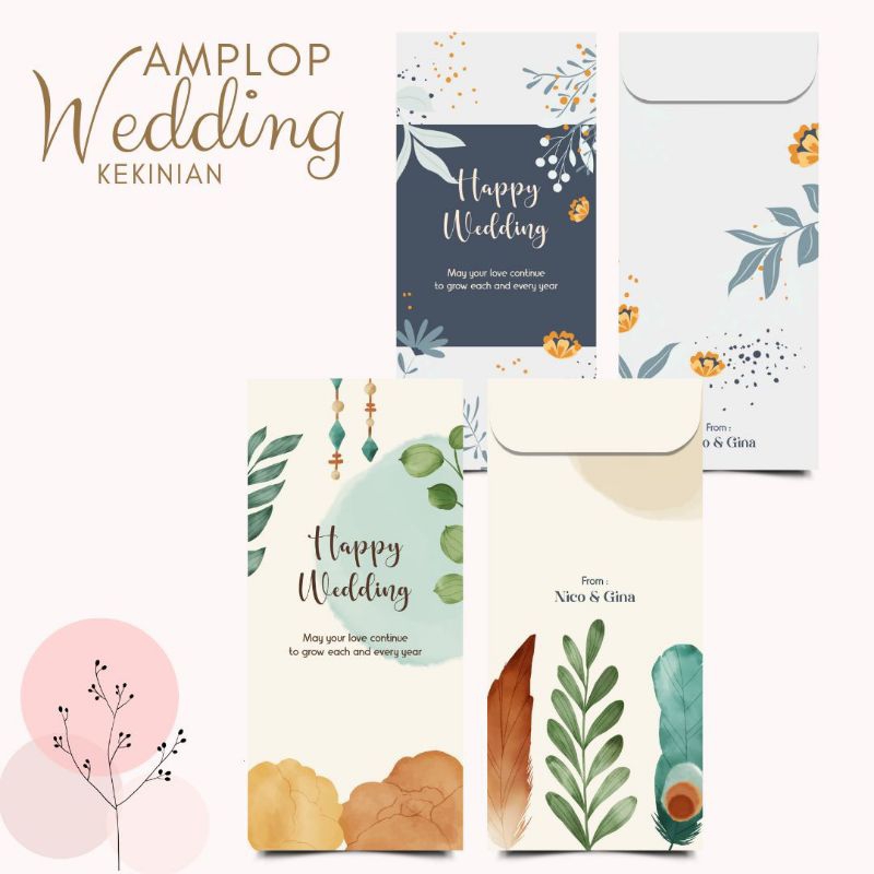 Jual Amplop Pernikahan Kondangan Wedding Kekinian Keren | Shopee Indonesia