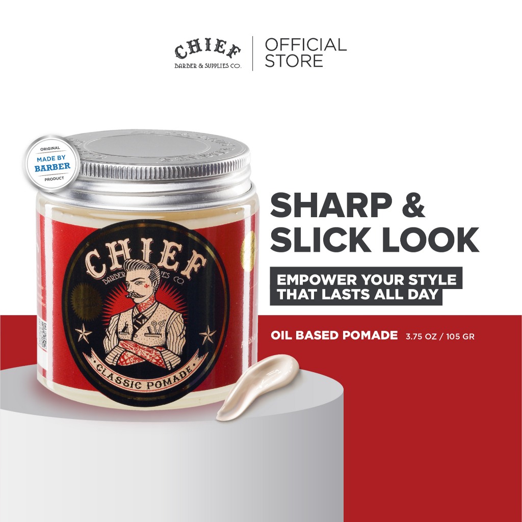 Jual CHIEF CLASSIC - Pomade Oil Based 3,75oz | Shopee Indonesia