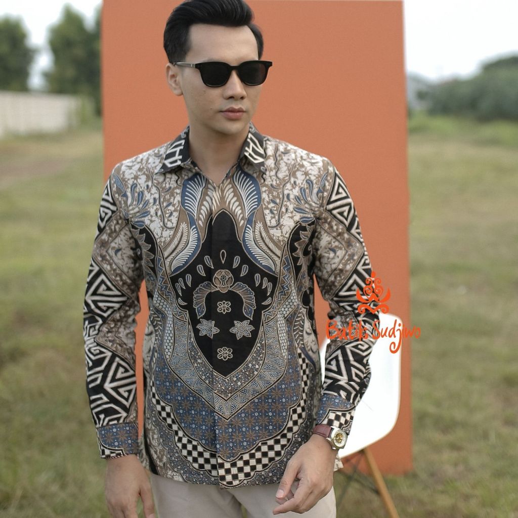 Jual SUDJIWOBATIK Motif GANDARIA 1159 Hem Kemeja Batik Pria Lengan ...