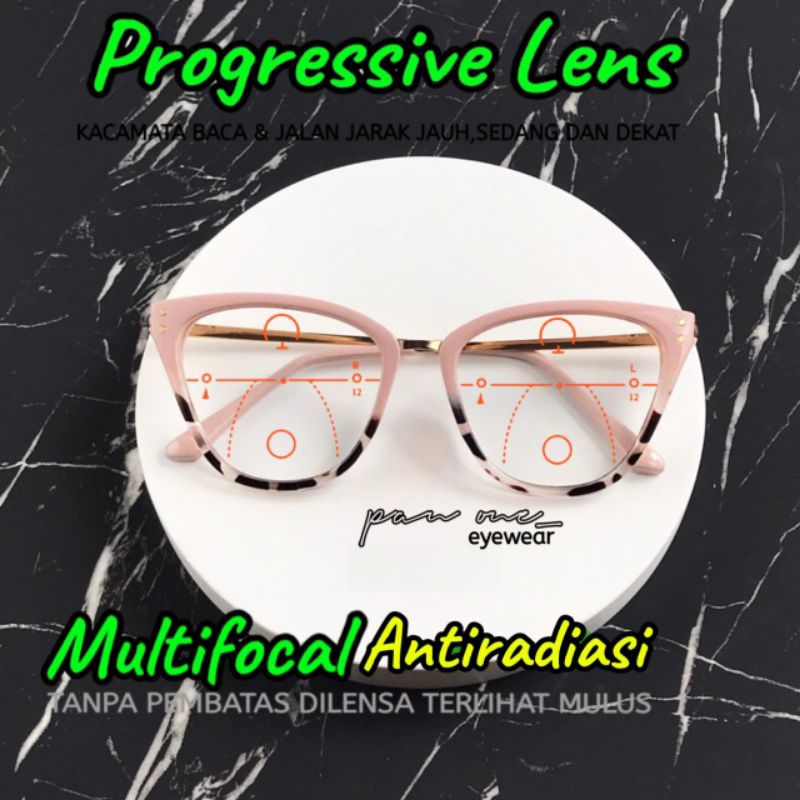 Jual Kacamata Baca Progresif Antoradiasi Cat eye | Frame Kacamata Plus ...