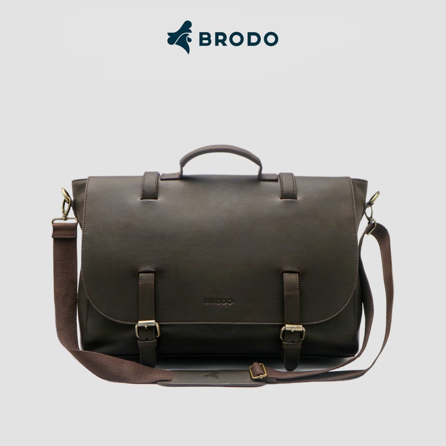 Jual BRODO - Domina Bag Brown [Genuine Leather] | Shopee Indonesia
