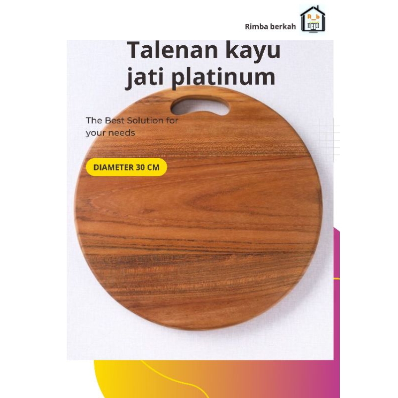 Jual talenan bulat kayu jati asli Premium | Shopee Indonesia