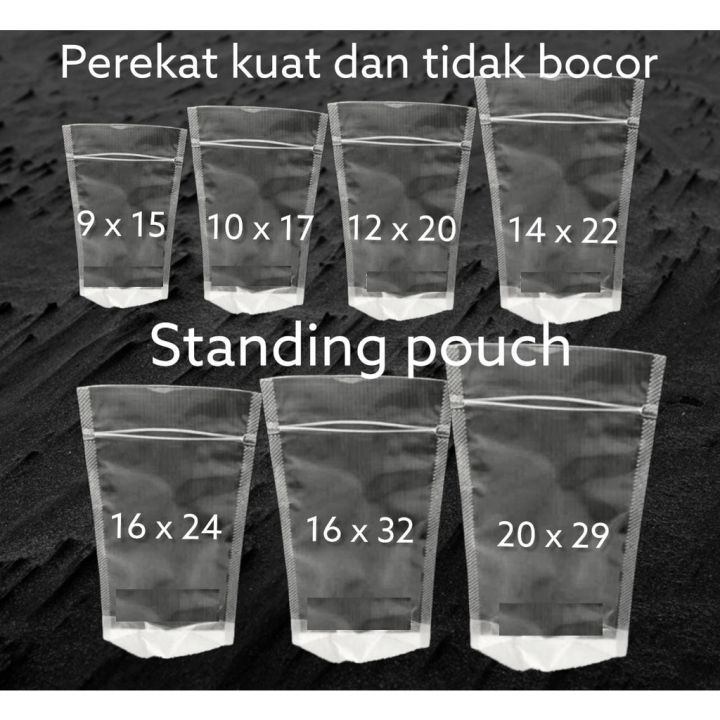 Jual Standing Pouch STP Packing Tebal Klip Ziplock 20x35-16x32-16x24 ...