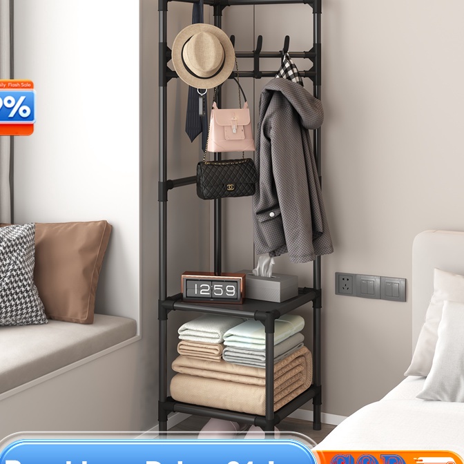 Jual HJ6 Rak Hanger Sudut Serbaguna Rak Gantung Serbaguna Rak Baju ...