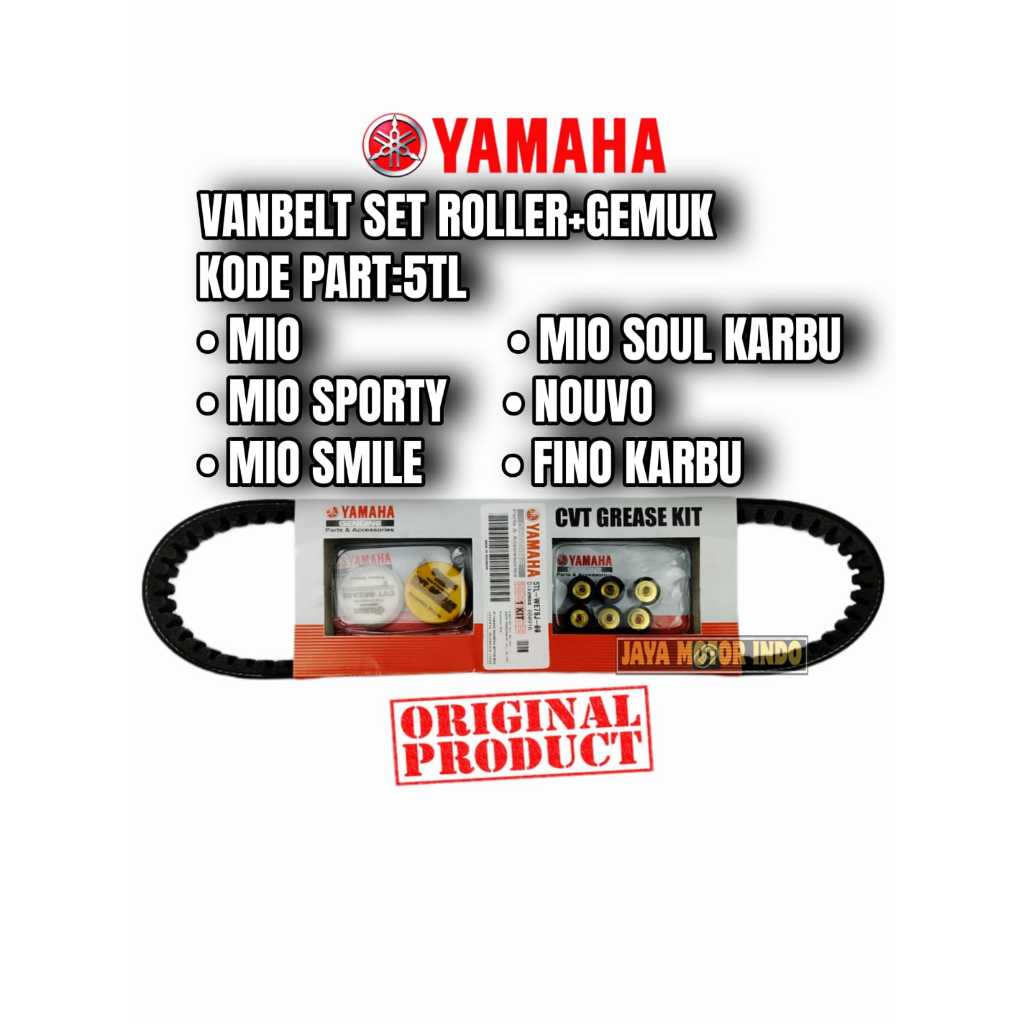 Jual VANBELT ROLLER ASLI 5TL MIO,MIO SPORTY,MIO SMILE,MIO SOUL KARBU,NOUVO,FINO KARBU ORIGINAL ...