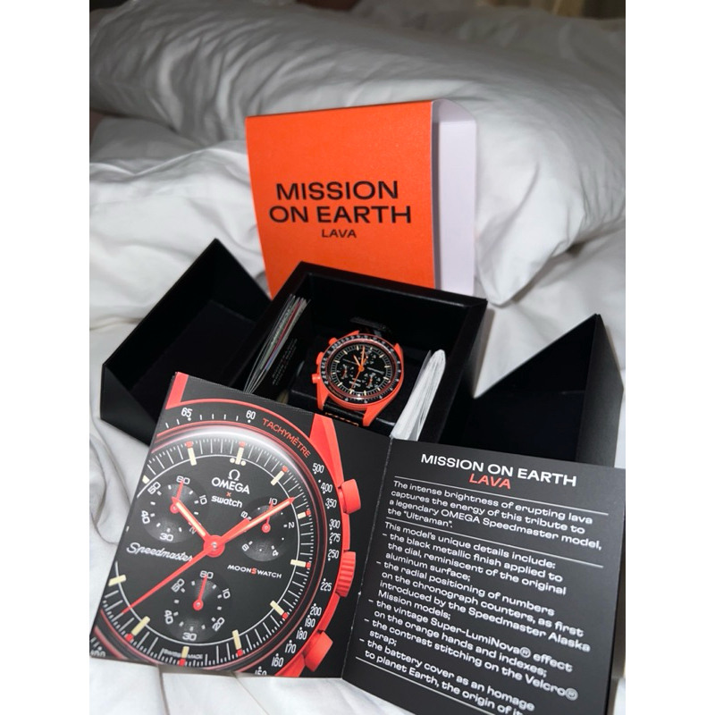 Jual omega x swatch LAVA | Shopee Indonesia