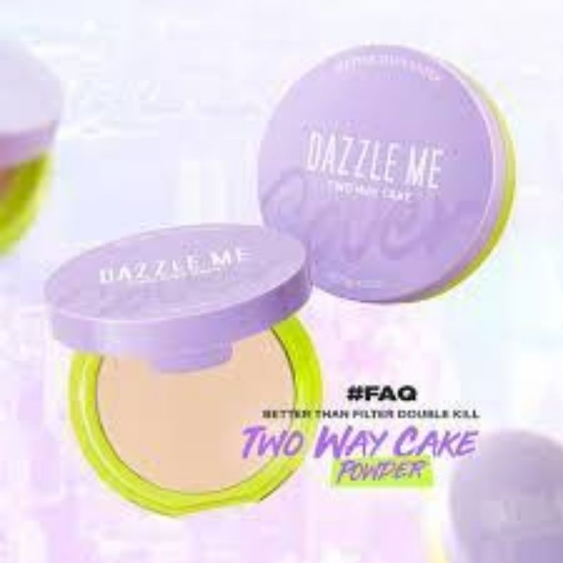 Jual DAZZLE ME Better than Filter double kil Two Way Cake Powder ...