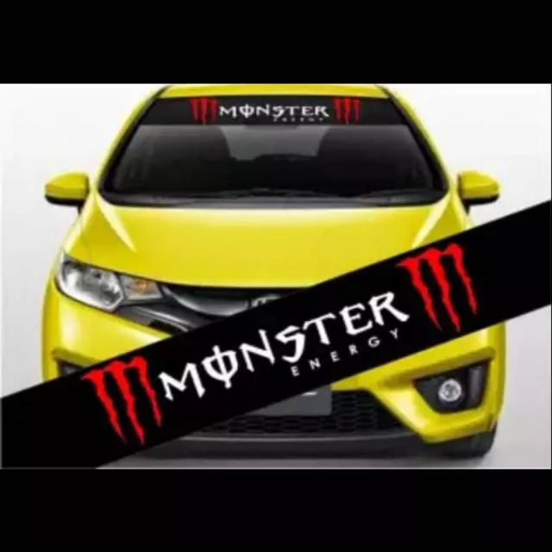 Jual stiker kaca mobil stiker monster energi stiker cutting stiker ...