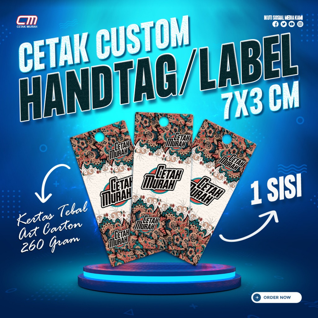 Jual Cetak Hang Tag Custom - Label Hang Tag - Free box Bahan Variasi ...