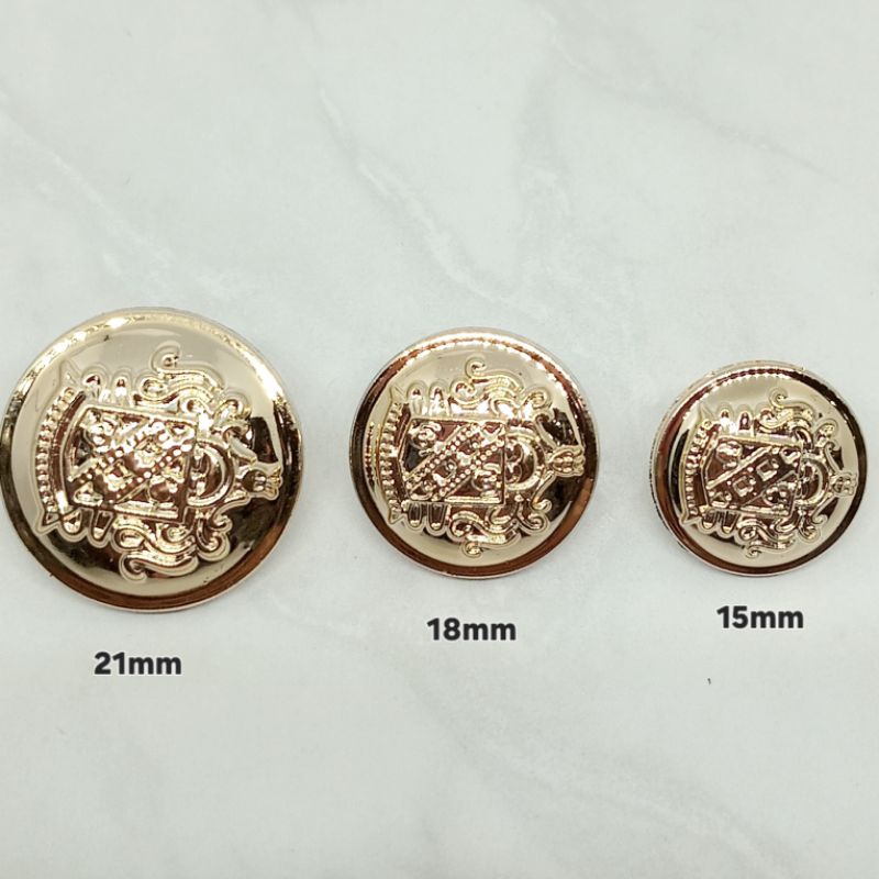Jual 12 PCS KANCING BLAZER,KANCING JAMUR ROSE GOLD | Shopee Indonesia