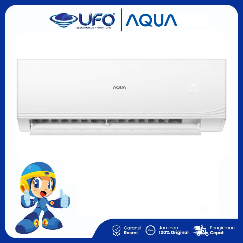 Jual AQUA AC SPLIT AQAKR12FQAL AIR CONDITIONER STANDAR 1.5 PK UNIT ONLY ...