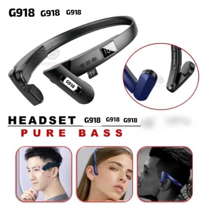 Jual G918 OEM HEADSET HEADPHONES BONE CONDUCTION STEREO BLUETOOT ...