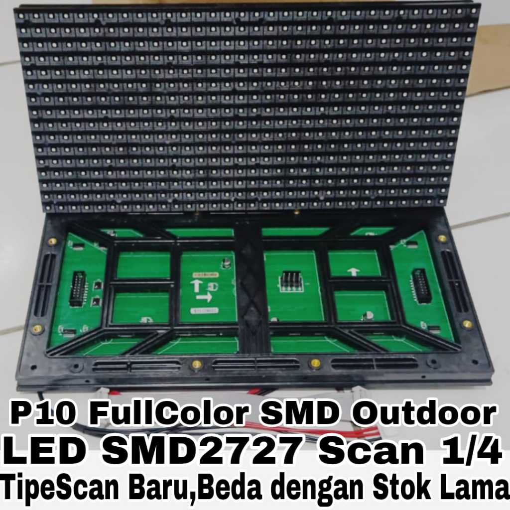 Jual Modul Panel LED P10 RGB SMD 1/4scan Full Color Outdoor Videotron ...