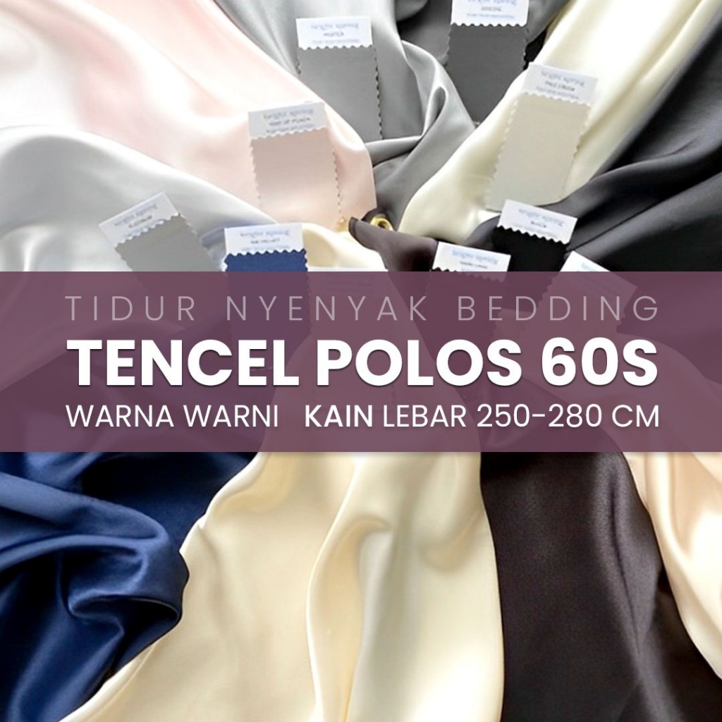 Jual KAIN SUTRA BAMBOO ORGANIK 60S PER 50 CM POLOS PUTIH L 280 & 250 CM ...