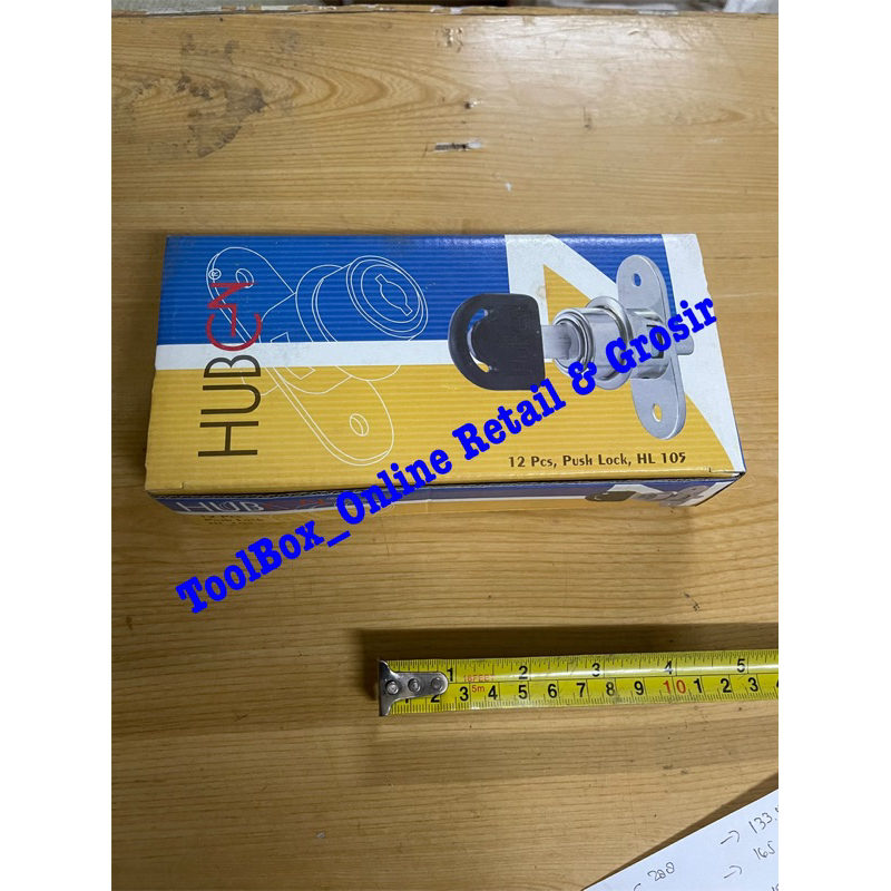 Jual Kunci Laci Push Lock HUBEN HL 105 (1 kotak isi 12 set) | Shopee ...