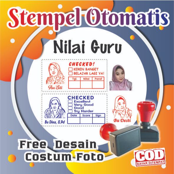 Jual Stempel Nilai Guru / Checked / Bisa Coustum Foto | Shopee Indonesia