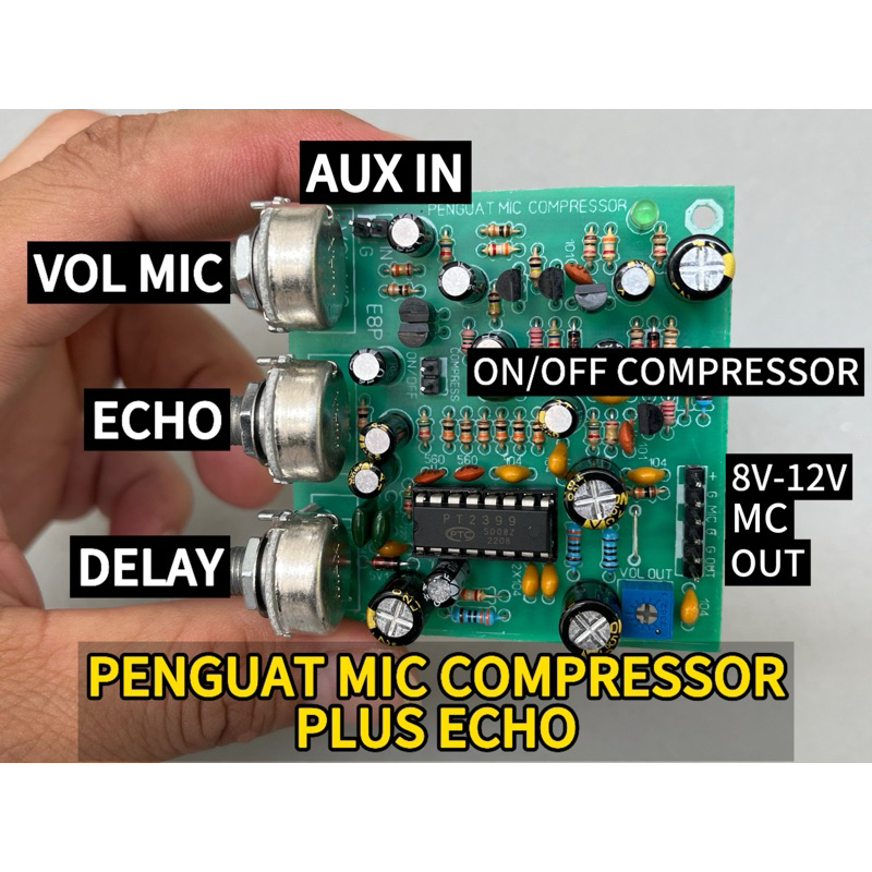Jual Penguat mic compressor plus echo | Shopee Indonesia
