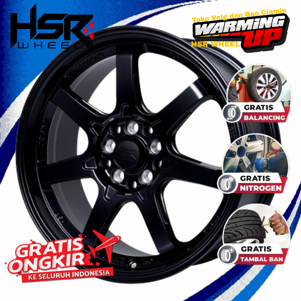 Jual Velg Racing Palang 7 HSR Expander HRV Innova Camry Civic Ring 17 Boroko TJH Baut 5 pcd 100 ...