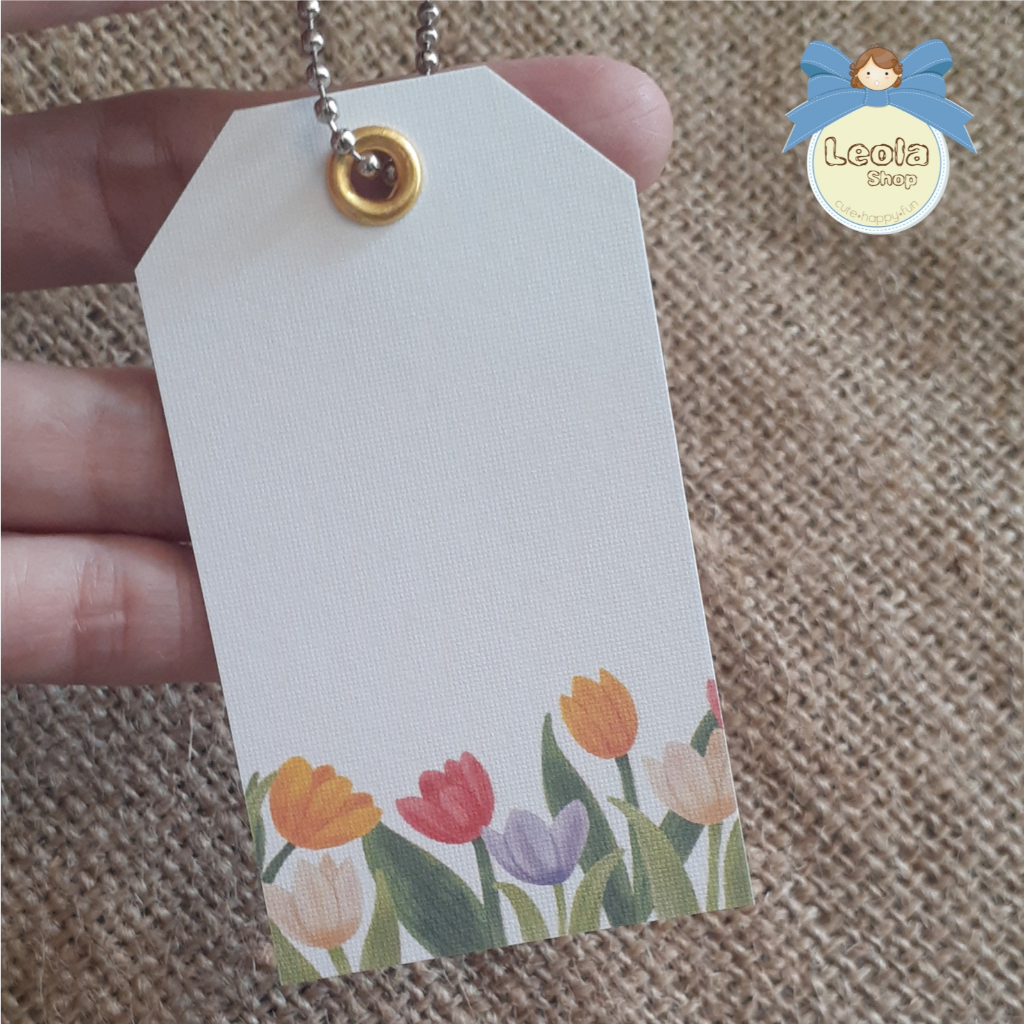 Jual Blank Hang Tag Tulip/Gift HangTag/Blank Card/Han Tag Kosong ...