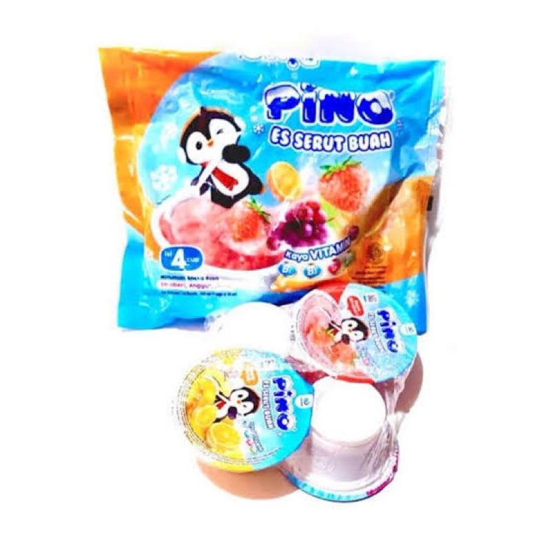 Jual PINO ES SERUT BUAH (1 BAG ISI 4 CUP @50 ML) - ES SERUT RASA NANAS ...