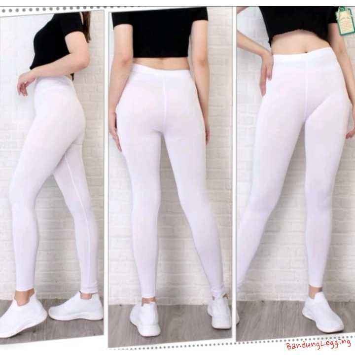 Jual Legging PUTIH Wanita Dewasa BB 30-100KG / Celana Lejing PUTIH ...