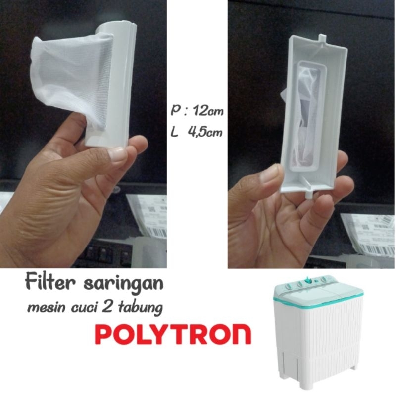 Jual Filter saringan mesin cuci polytron 2 tabung original | Shopee ...