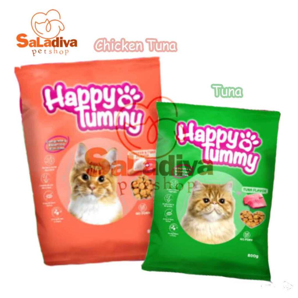 Jual Happy Tummy Cat Makanan Kucing Kering 800gr Dry Food | Shopee ...