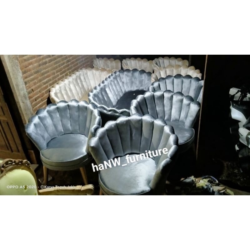 Jual SOFA KERANG BLUDRU/SET KERANG BLUDRU | Shopee Indonesia