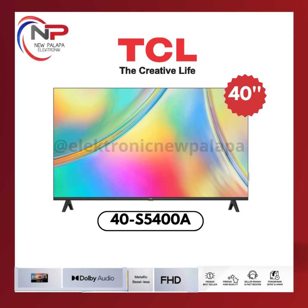 Jual LED Android TV TCL 40inch 40S5400A FullHD - TCL Siaran Digital ...
