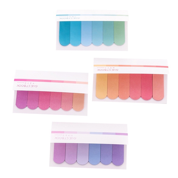 Jual STICKY NOTE BOOKMARK OMBRE COLOR PASTEL MEMO PEMBATAS BUKU INDEX ...