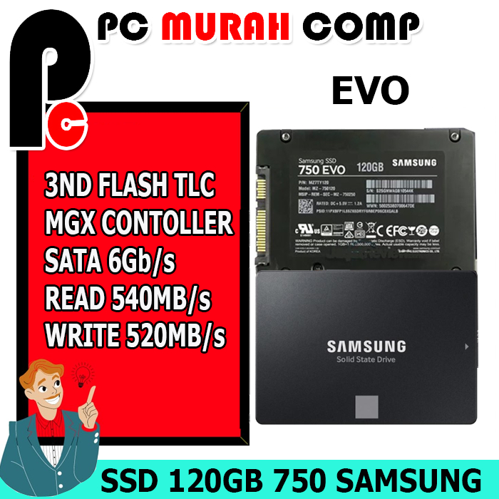 Jual SSD 120GB SATA SAMSUNG 750 840 850 EVO SERAGAM | Shopee Indonesia