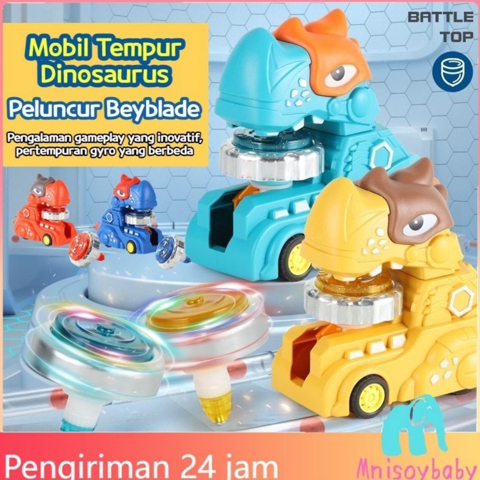 Jual CODPortable Mobil Tempur Dinosaurus Peluncur Gangsing Mainan Anak ...