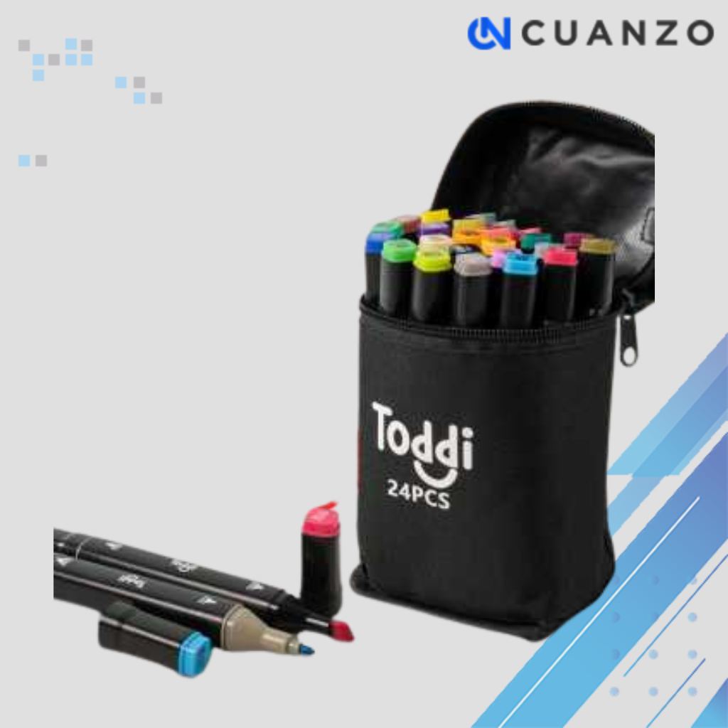 Jual Spidol Dual Side Fine Art Marker Brush Double Tip 1.0mm 6.0mm ...