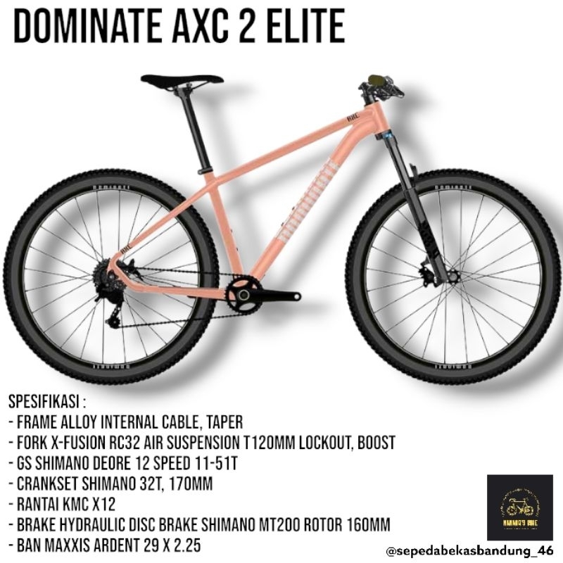 Jual Sepeda Gunung/MTB DOMINATE AXC 2 Elite | Shopee Indonesia
