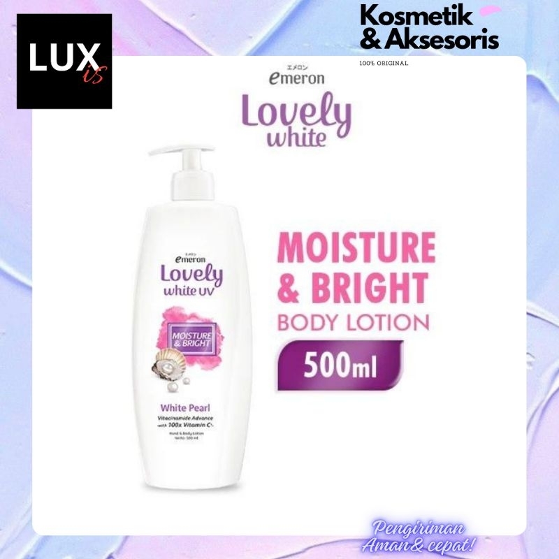 Jual EMERON LOVELY Hand & Body Lotion Moisture Bright Botol 500ML ...