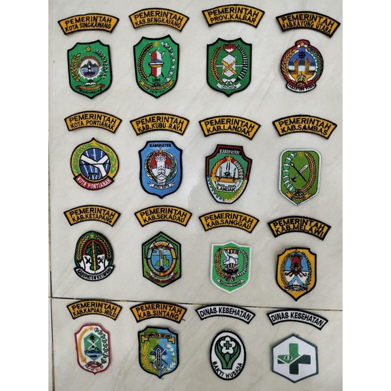 Jual atribut badge LOGO baju dinas pemda kalimantan barat | Shopee ...