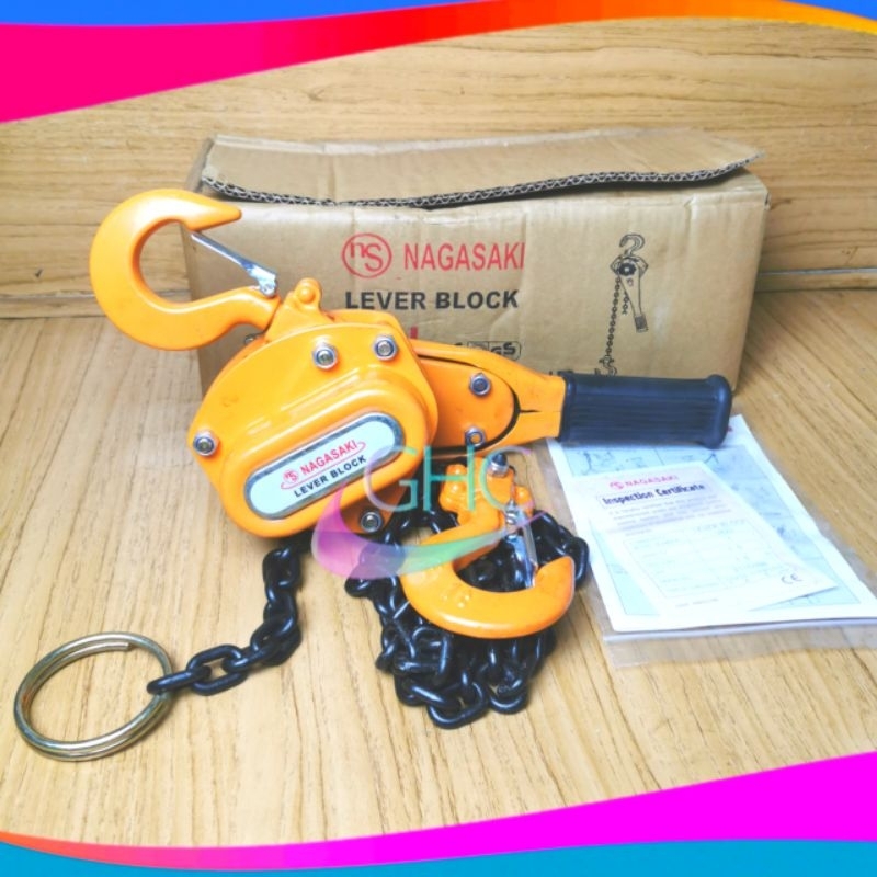 Jual Lever Block Nagasaki Japan 1.5 Ton x 1.5 Meter Alat Angkut Takel ...
