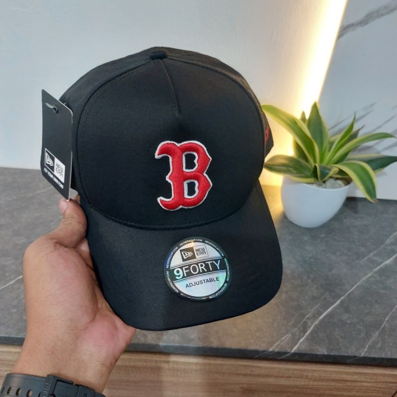 Jual topi/caps baseball 9forty Boston - hitam logo merah - with ...