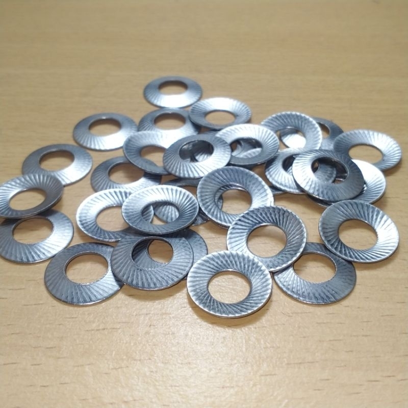 Jual washer plat / ring plat cekung gerigi m8 stainless sus 304 ...